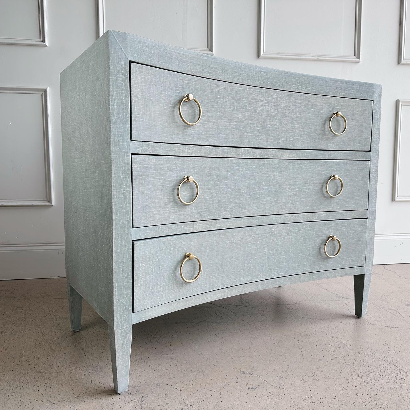 Mornington Linen Wrapped 3 Drawer Chest – Good Bones Furniture